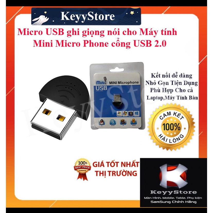 Micro USB ghi giọng nói cho máy tính laptop nhỏ tiện dụng Mini Micro ...