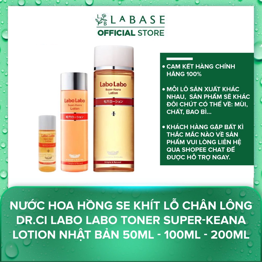 Nước Hoa Hồng se khít lỗ chân lông Dr.Ci Labo Labo Toner Super-Keana ...