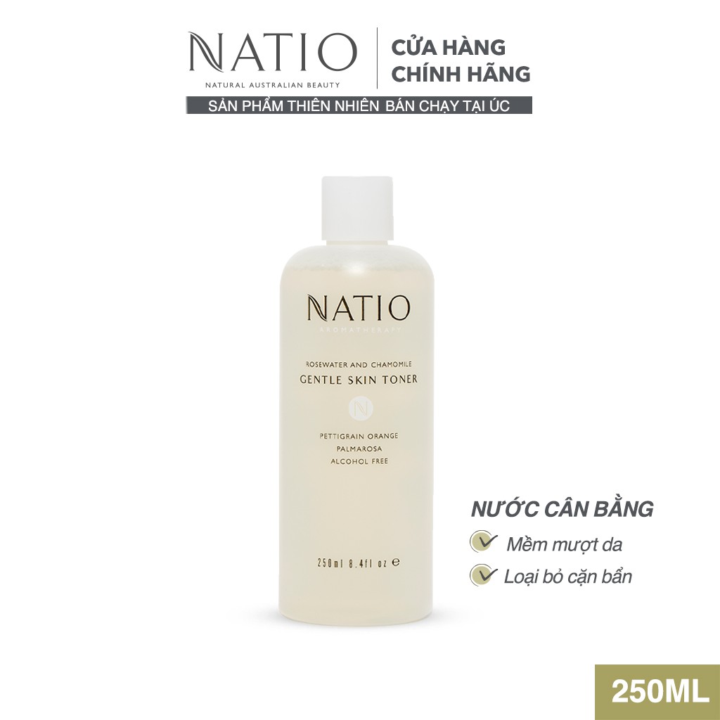 Nước Cân Bằng Dưỡng Da Dịu Nhẹ Natio Rosewater and Chamomile Gentle ...