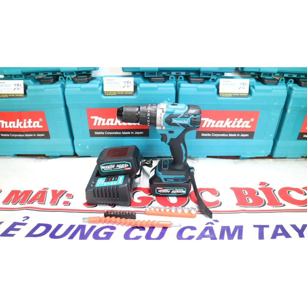 Máy Khoan Pin MKT 199V Đầu Auto Lock 13mm pin dung lượng cao | Shopee ...