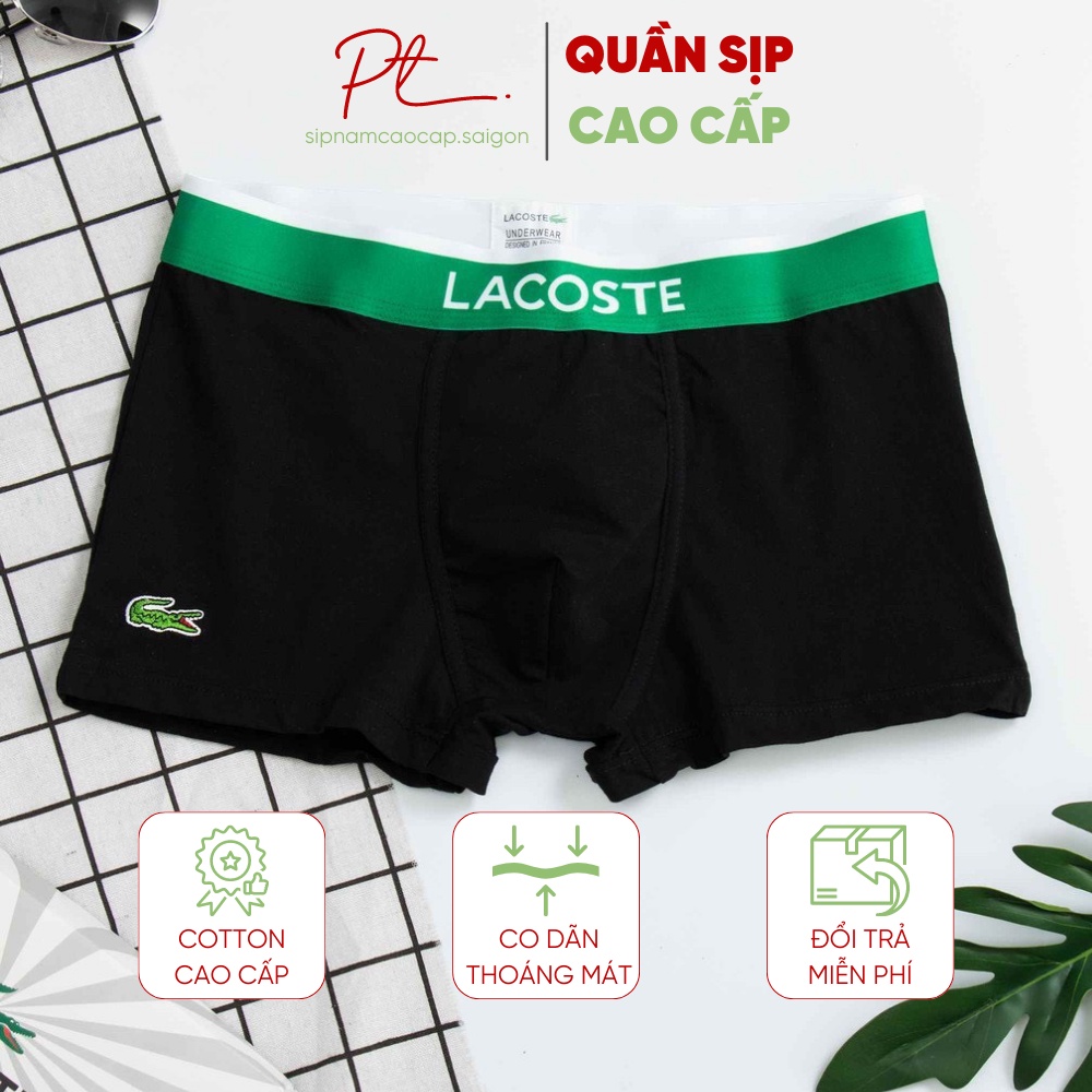 Sịp đùi nam Lacos ⚡ CỰC HOT ⚡ Quần sịp kiểu boxers & trunks cotton cao ...