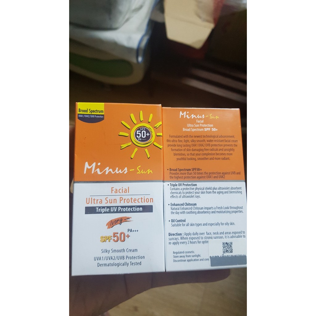 Kem CHỐNG NẮNG Minus-Sun IVORY SPF50 DÙNG CHO MẶT 15gr | Shopee Việt Nam