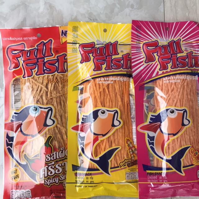 Snack cá Full Fish vị cay sriracha , vị BBQ, vị cua 70g | Shopee Việt Nam