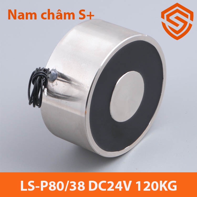 Nam châm điện LS-P80/38 12-24V 120KG | Shopee Việt Nam