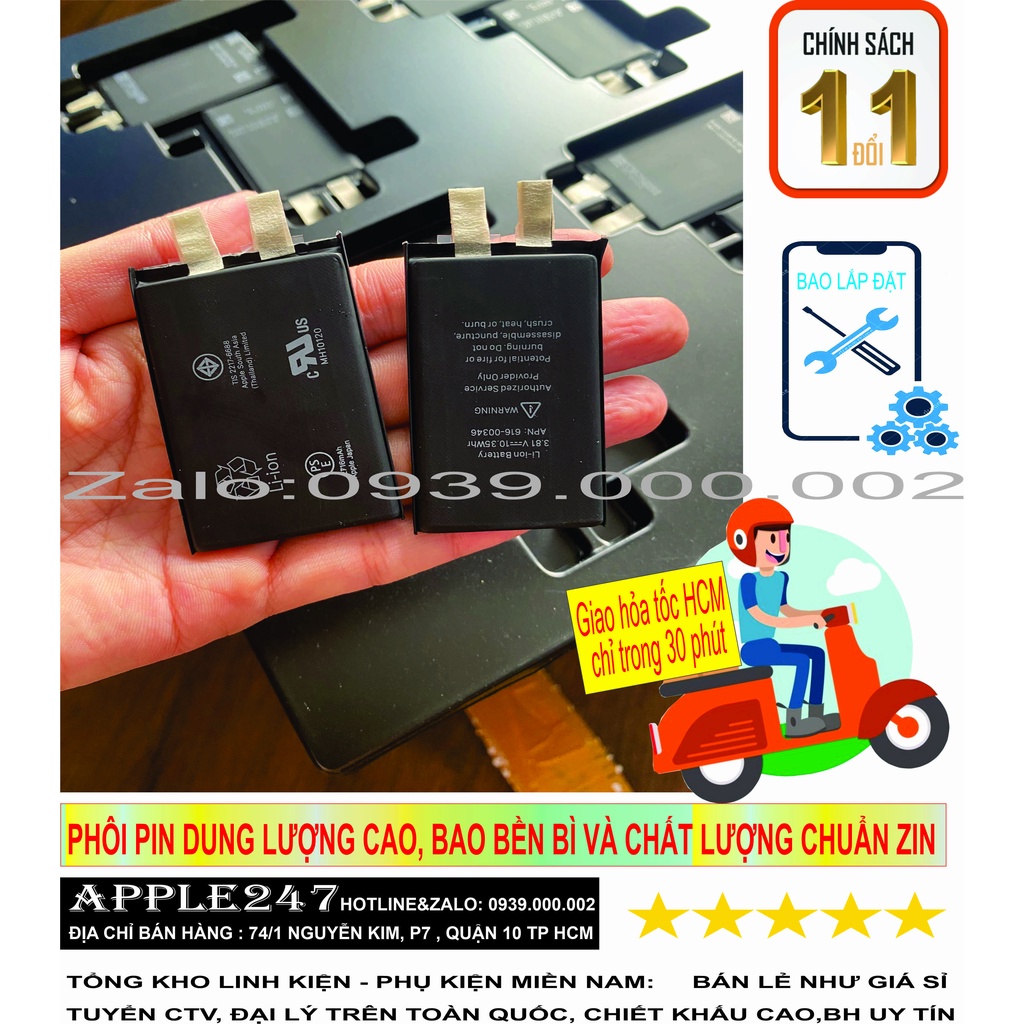 CELL PIN,PHÔI PIN DUNG LƯỢNG CAO TỪ IP7 ĐẾN 13PM- BAO HÀN BAO RÁP, BAO ...