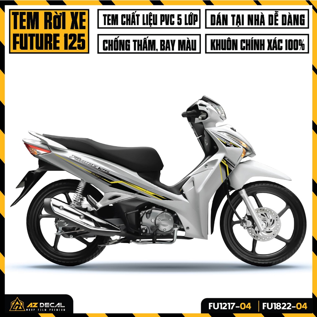 Tem Future 125 2012 - 2022 Đẹp Dễ Dán Tại Nhà | FU-04 | Team Decal Dán ...