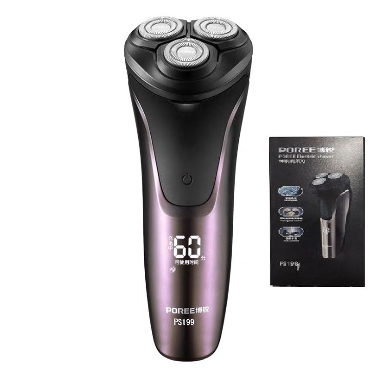 (NEW 2020) Bảo Hành 12 Tháng I Máy Cạo Râu Nam Lưỡi Dao 3 Đầu II Poree PS199 PS198VN PS198 I Cửa ...