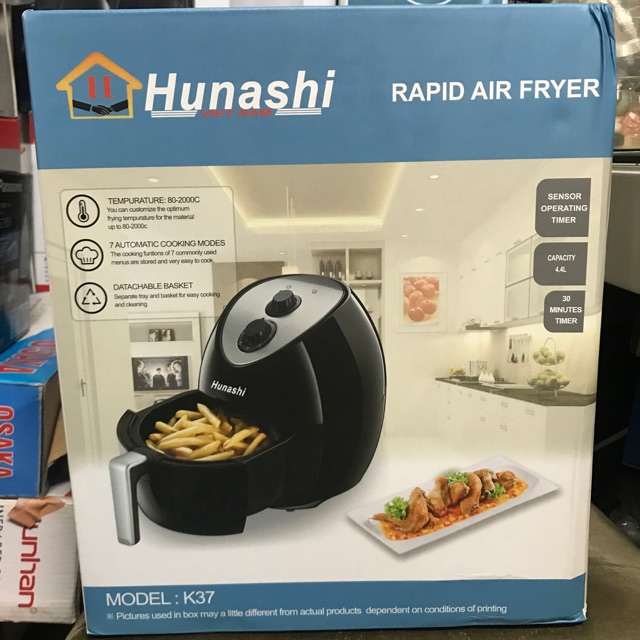 NỒI CHIÊN KHÔNG DẦU HUNASHI K-37 | Shopee Việt Nam