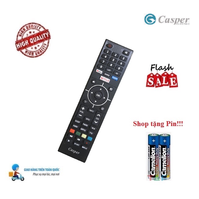 Remote Điều khiển TV Casper-1 Hàng loại 1 mới 100% Tặng kèm Pin ...