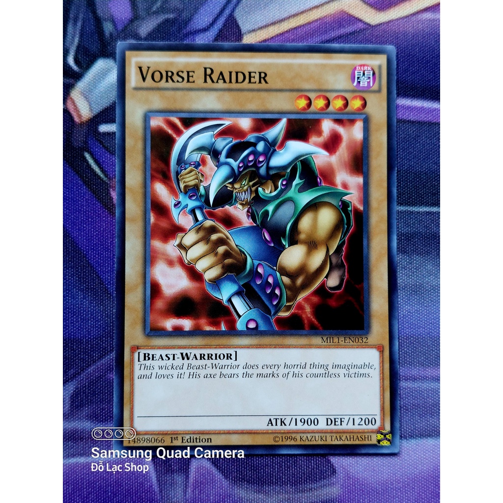 [ Đỗ Lạc Shop ] Thẻ Bài Mint90 Yugioh Monster Vorse Raider | Shopee ...