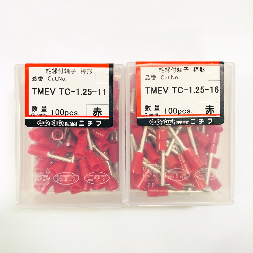 Đầu Cosse Pin Nichifu bọc nhựa cách điện TMEX TC-1.25 - Hộp 100 cái | Shopee Việt Nam
