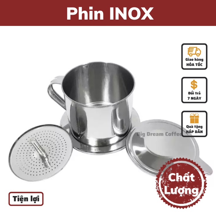 Phin pha cà phê Inox cao cấp cafe rang xay phin nhôm trung nguyên giữ nguyên hương vị đậm đà ...