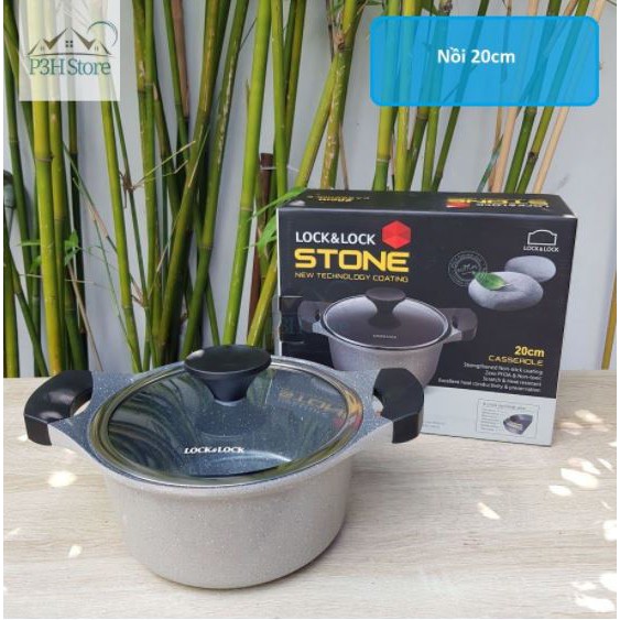Nồi vân đá Lock&Lock dòng Stone chống dính cao cấp LCA6181D-IH LCA6202D ...
