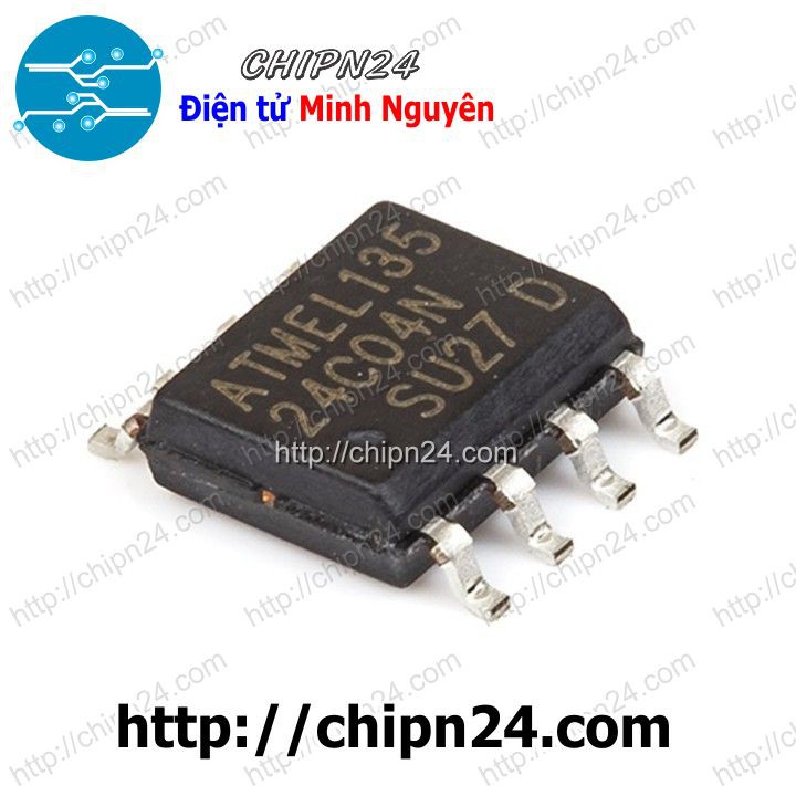 [2 CON] (SOP) IC Dán 24C04 SOP-8 (SMD) (AT24C04 IC Nhớ EEPROM) | Shopee Việt Nam