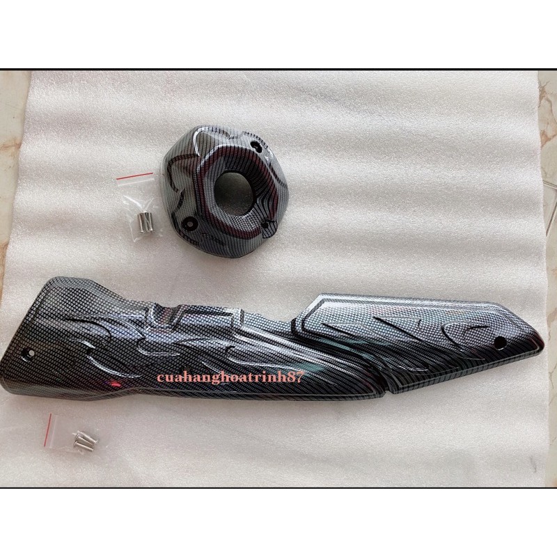 Ốp Che Pô + Đuôi Pô Ex155 2021 Carbon | Shopee Việt Nam
