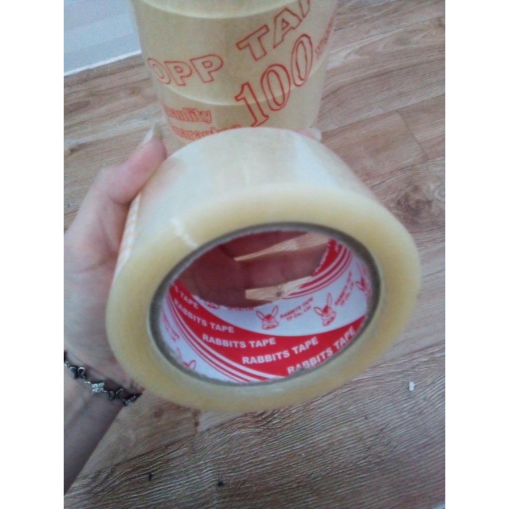 1 Cuộn Băng Keo Trong/ Đục 100 Yard đóng hàng (loại cây 1kg2) | Shopee Việt Nam