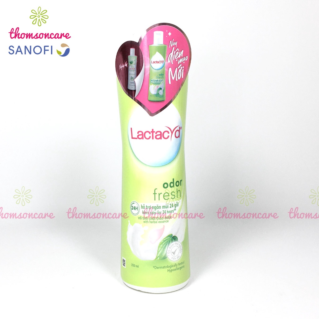 Dung dịch vệ sinh phụ nữ Lactacyd lá trầu không và nước hoa hồng, ddvs ...