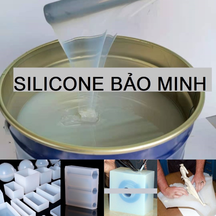 1kg Silicone trong mờ chuyên làm khuôn đúc các sản phẩm thủ công, công ...