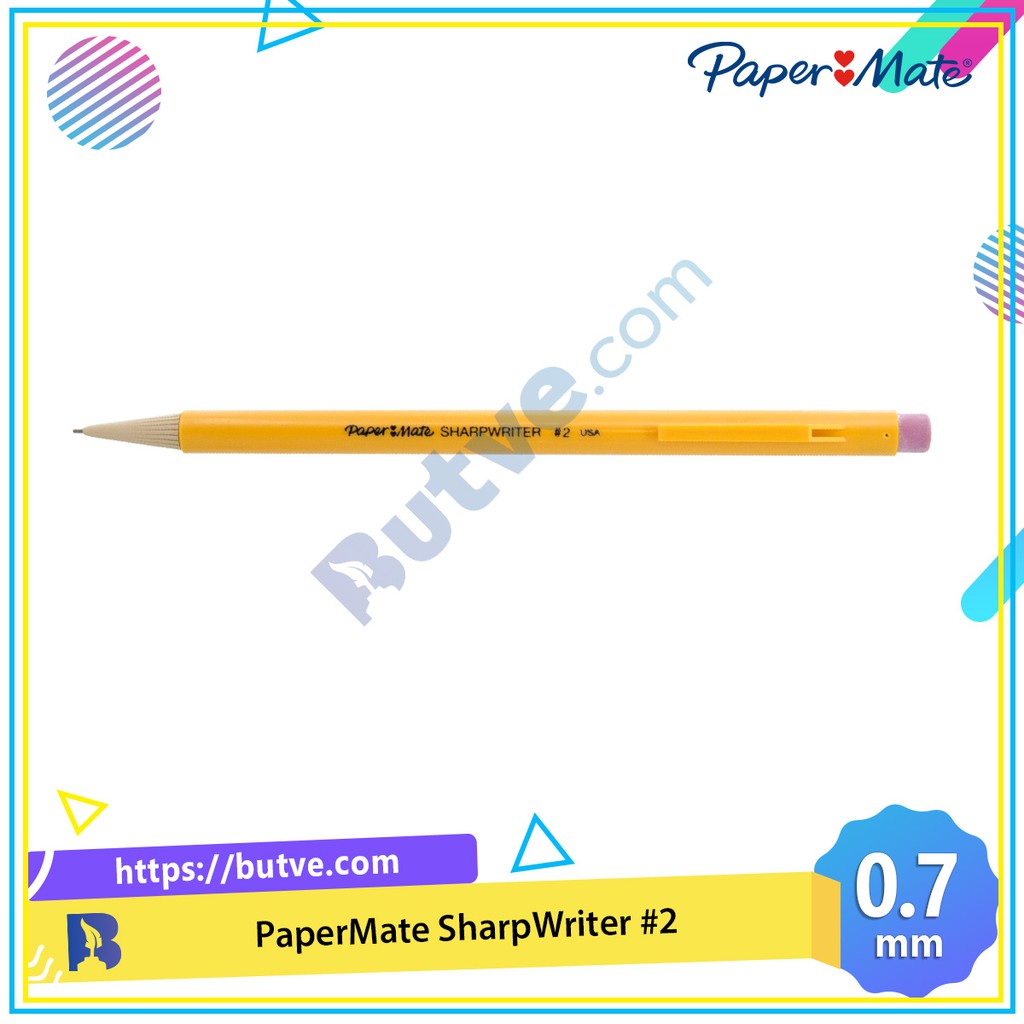 Bút chì bấm Paper Mate SharpWriter, Ngòi 0.7 mm – HB #2 | Shopee Việt Nam