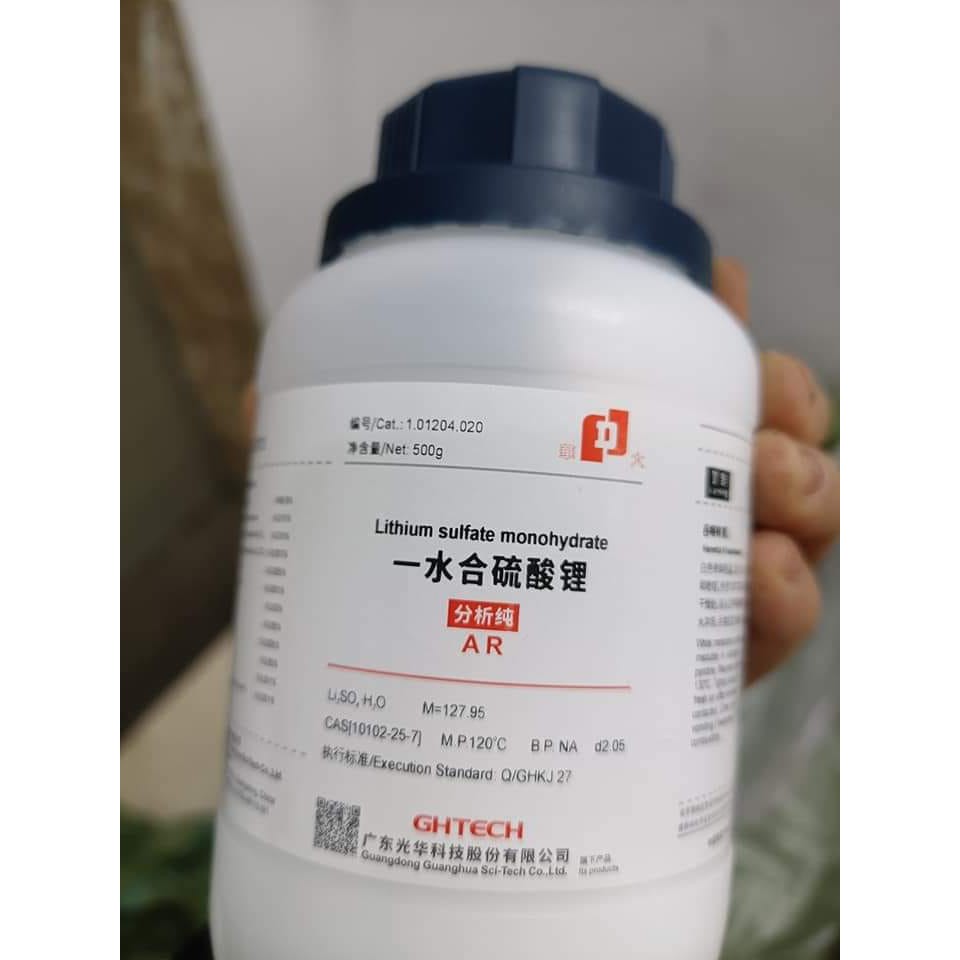 Hóa chất Lithium sulfate monohyrate Li2SO4.H2O 500g Cas: 10102-25-7 ...