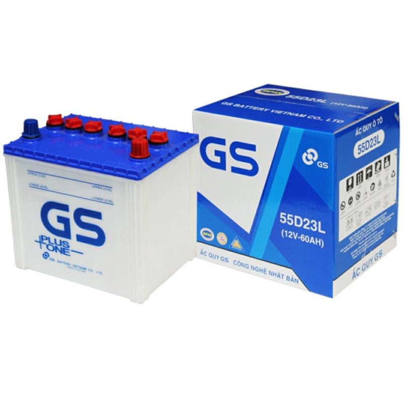 BÌNH ẮC QUY GS MF 55D23L (12V-60AH) | Shopee Việt Nam