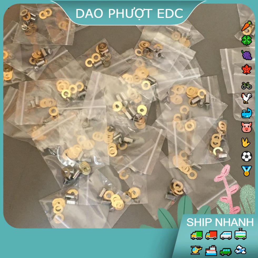 Combo 8 óc Cốt + 8 Washer Balisong Rọc Thùng + Balivin | Shopee Việt Nam