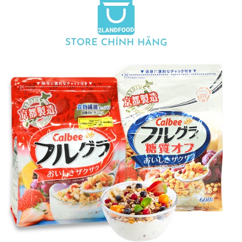 Ngũ Cốc Ăn Sáng Ăn Kiêng Calbee Nhật Bản - Túi Zip (Đỏ 750g & Trắng 650g) | Shopee Việt Nam