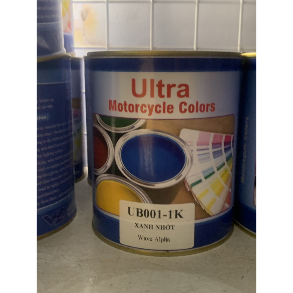 Sơn màu Ultra UB001-1K Xanh nhớt Wave Alpha ( sơn ô tô và xe máy) | Shopee Việt Nam