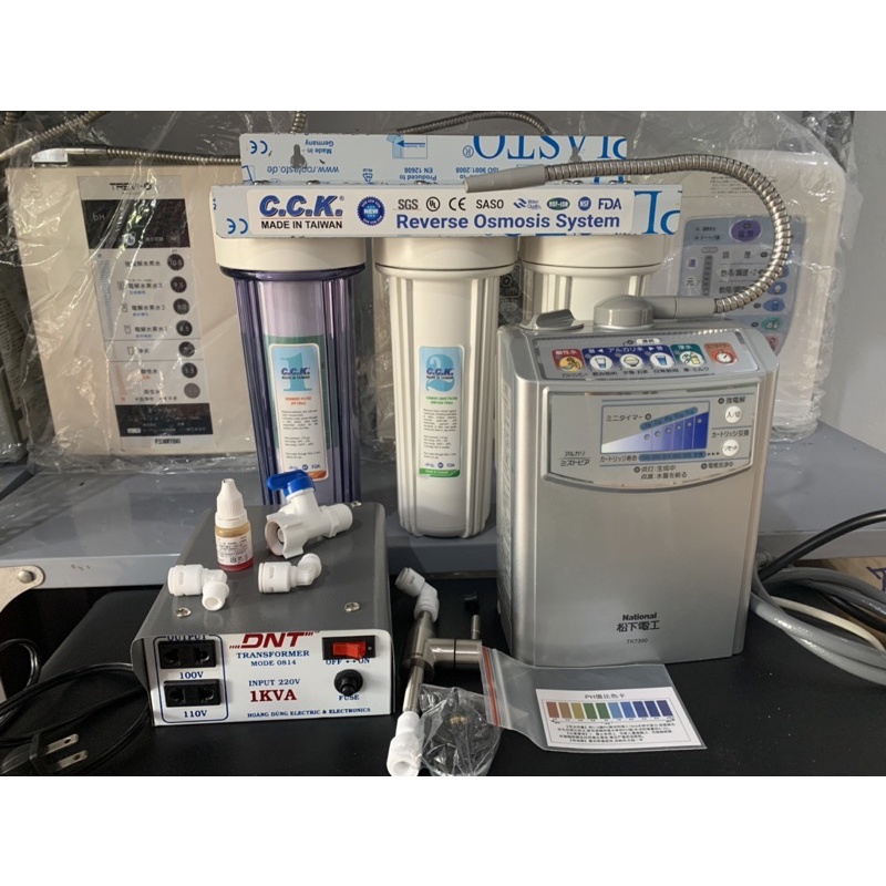 Combo Trọn bộ Máy lọc nước điện giải ion kiềm Nhật Bản National Tk 7300 ...
