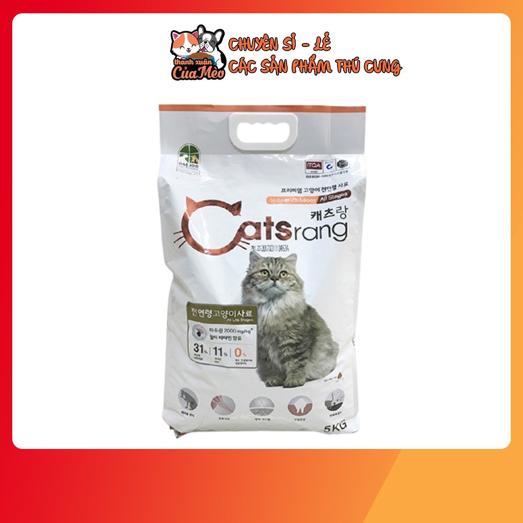 Thức Ăn Hạt CATS RANG Dành Cho Mèo Mọi Lứa Tuổi - 5 Kg | Shopee Việt Nam