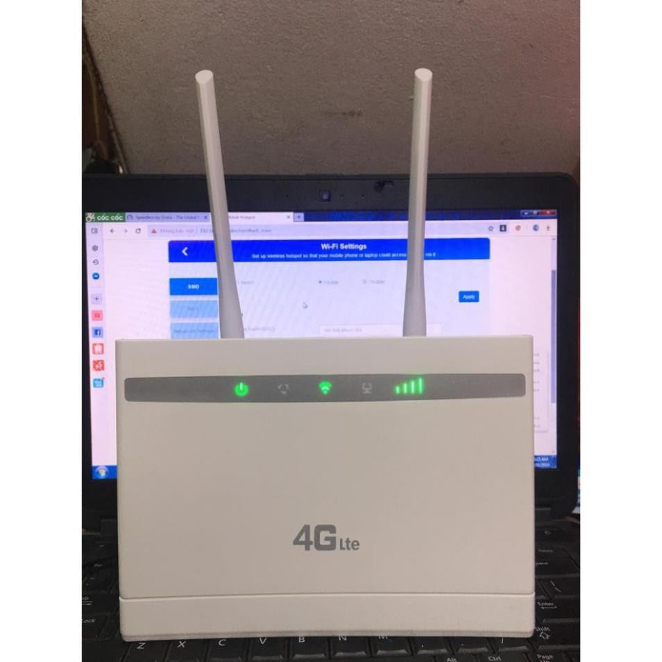 Modem Wifi 4G ZTE CP101 | 150Mbps | 32 user, 3 port LAN (đã kèm anten ...