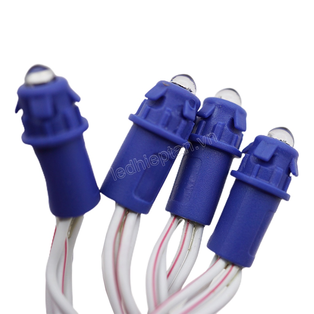 Led đúc F5 Xanh Dương đế 9mm điện áp 5V (12V) các màu chống nước ngoài ...