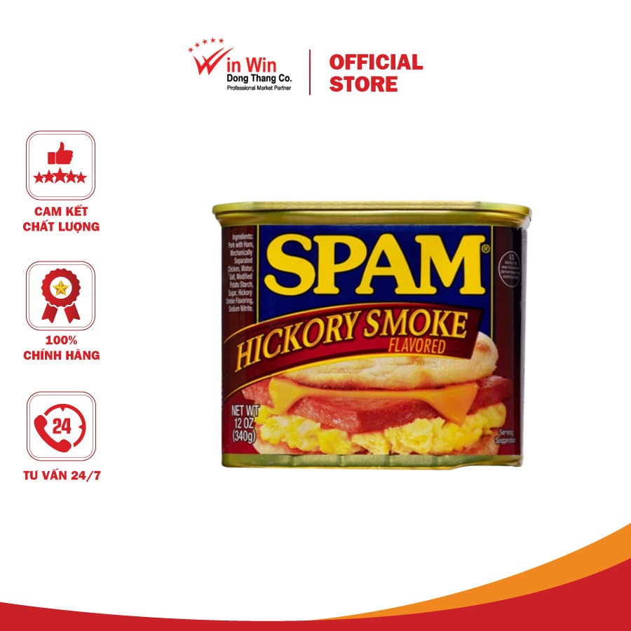 Thịt Hộp SPAM Smoke Vị Xông Khói 340g - Nhập Khẩu Mỹ | Hormel SPAM ...