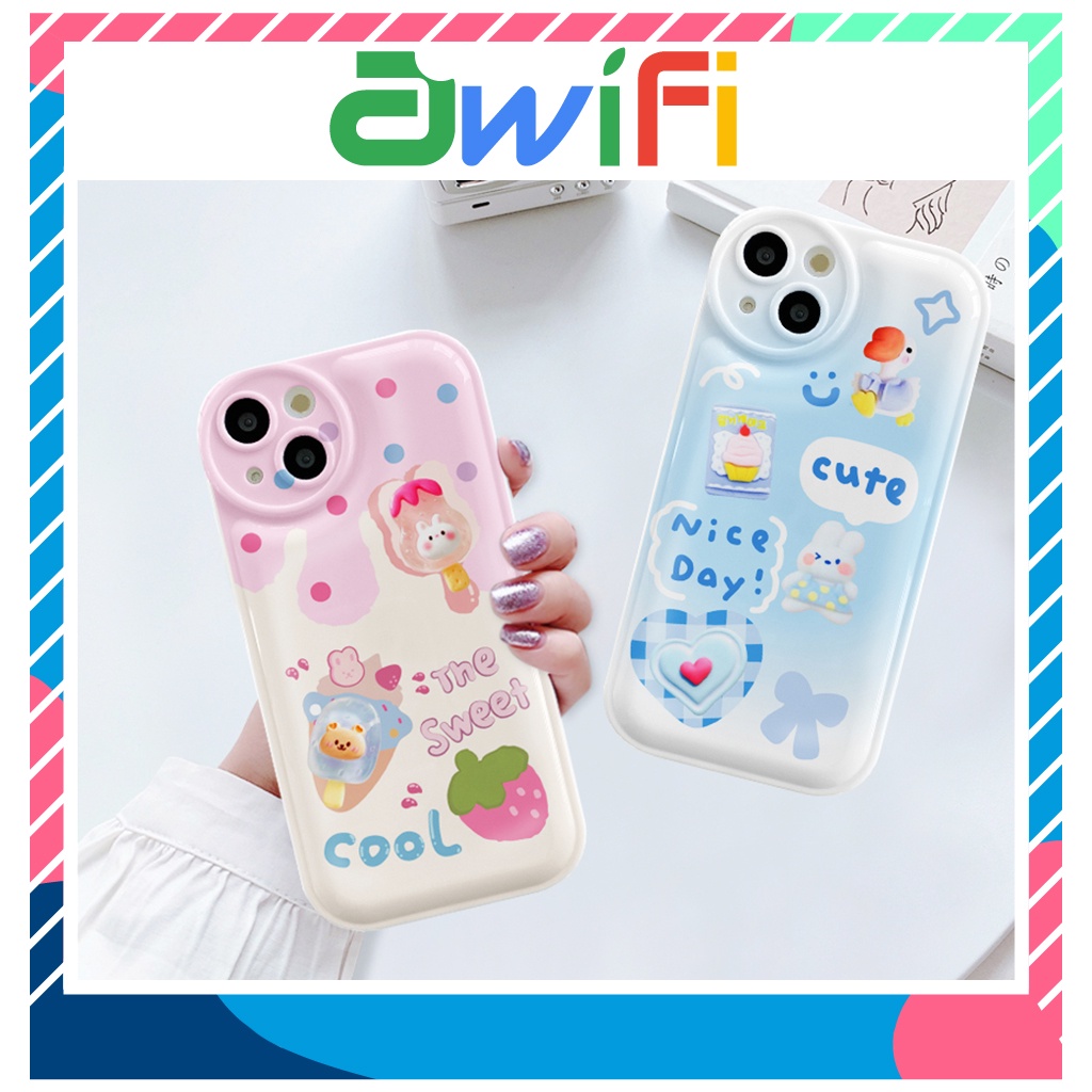 Ốp Lưng Iphone đệm Khí Thỏ Cool 6 6plus 6splus 7 7plus 8 8plus Xs 11 12 13 Pro Max Plus Promax