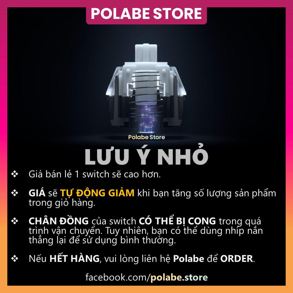 Switch Hmx Swift Linear Công Tắc Bàn Phím Cơ Hmx Swift Polabe Store