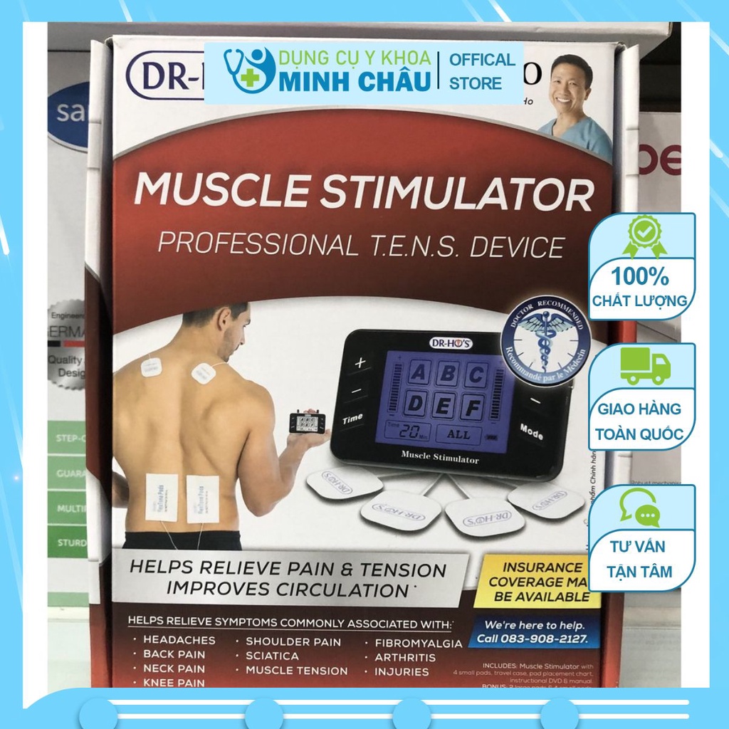 Máy massa Xung Điện Dr Ho's ĐỎ Muscle Stimulator | Shopee Việt Nam