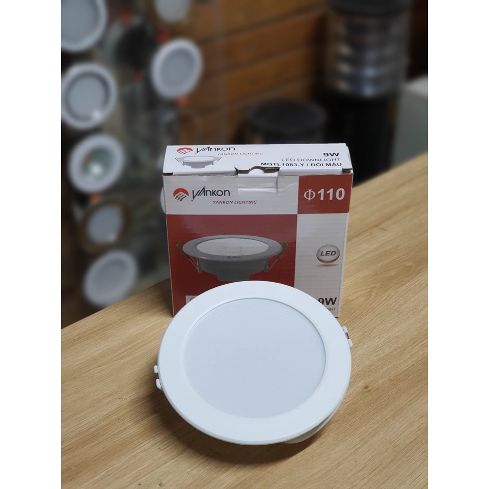 Đèn LED downlight âm trần đổi màu 9w phi 110 Yankon | Shopee Việt Nam