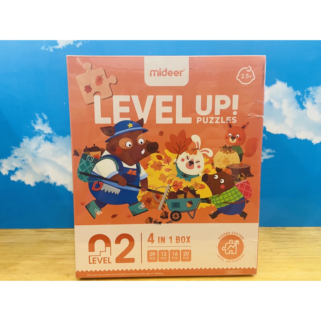 Đồ Chơi Xếp Hình 7 cấp độ Mideer puzzles Level Up, Đồ Chơi Tư Duy Cho bé 1 2 3 4 5 6+ Tuổi ...