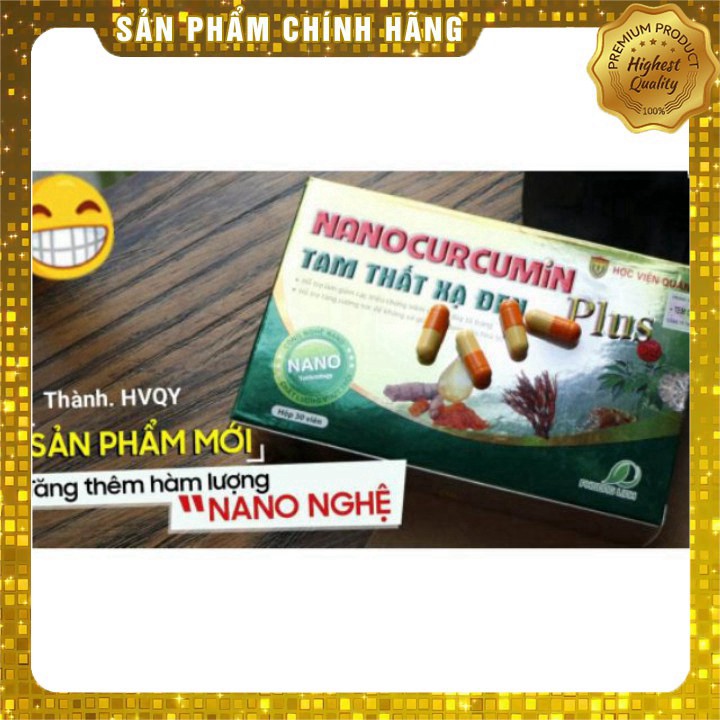 Nano Curcumin Tam Thất Xạ Đen Plus - Học viện Quân Y ( giảm giá) | Shopee Việt Nam