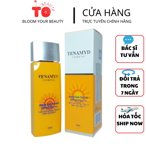 [CHÍNH HÃNG] TINH CHẤT CHỐNG NẮNG DẠNG NƯỚC 70ML - TENAMYD AQUA SUN ...