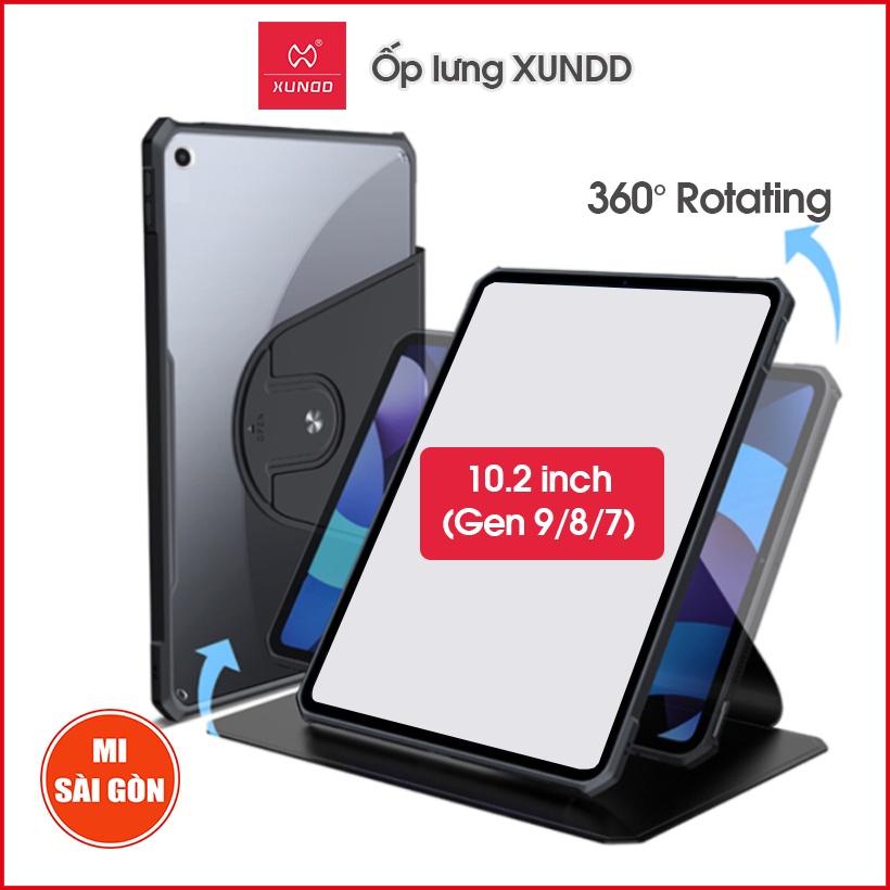 [Hỏa Tốc HCM] Ốp lưng XUNDD Xoay 360 độ đa năng iPad 10.2 inch ( iPad ...
