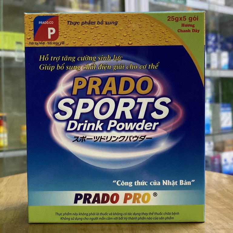 Prado Sports Drink Powder Oresol hộp 5 gói | Shopee Việt Nam