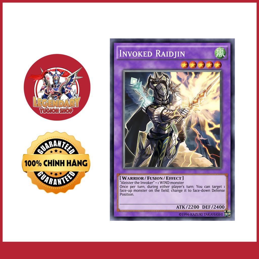[Thẻ Bài Yugioh Chính Hãng] Invoked Raidjin | Shopee Việt Nam