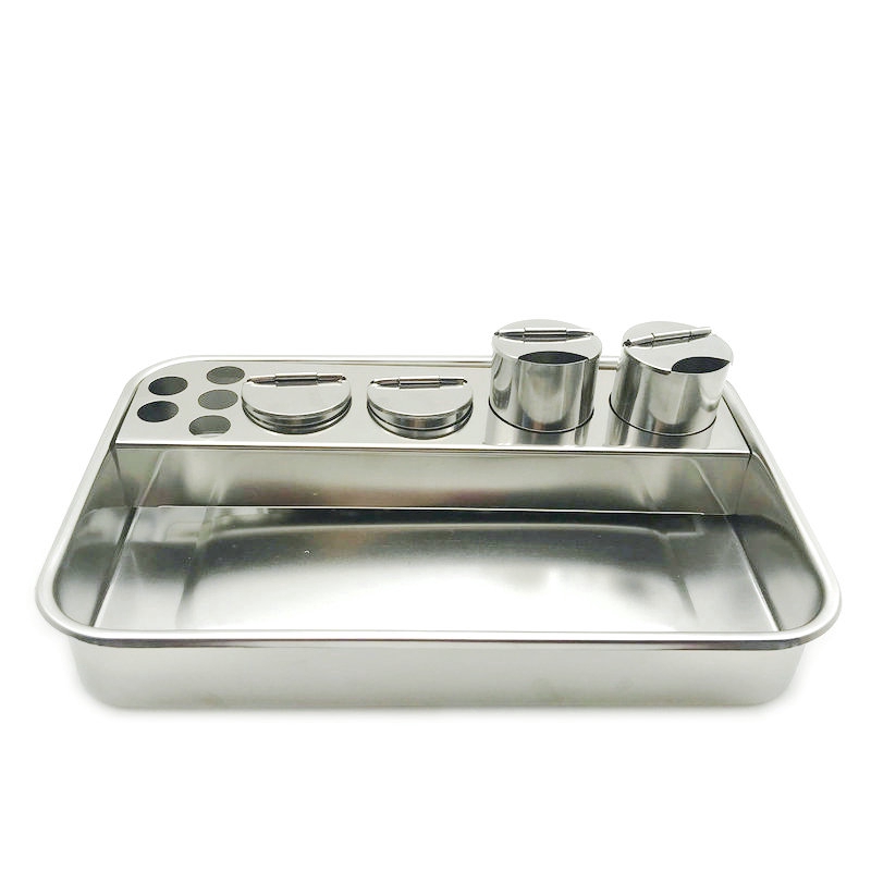 1 Set Dental Stainless Steel Dental Instruments Storage Box Lab ...