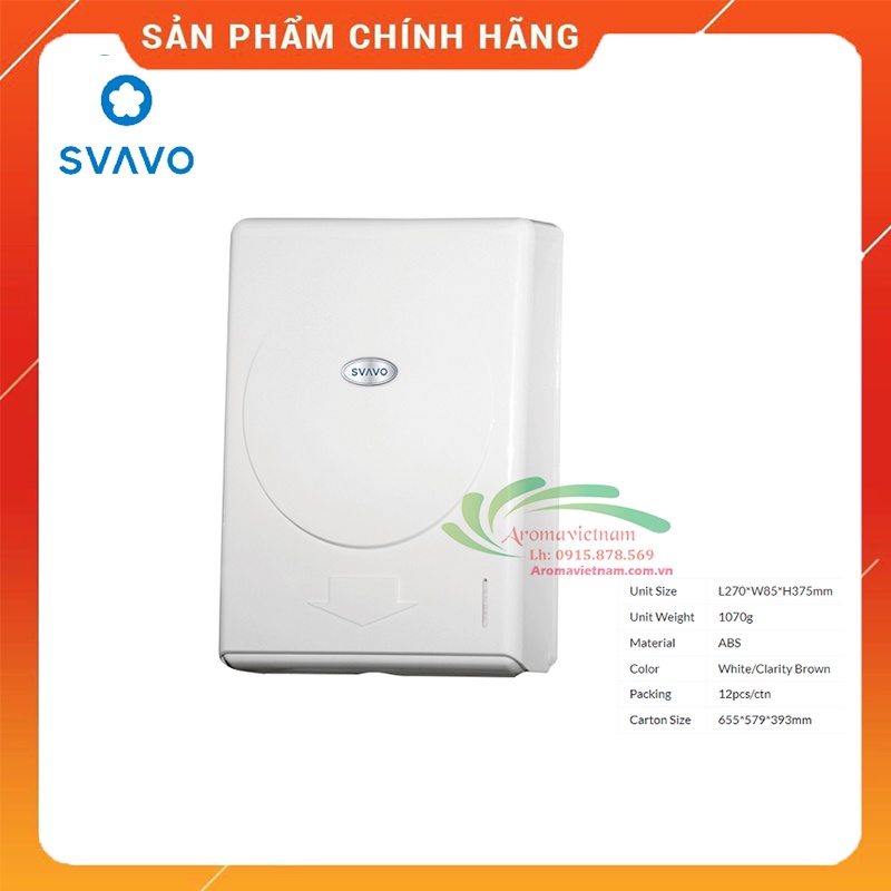 [SVAVO] Hộp đựng giấy cao cấp chính hãng treo tường tặng kèm vít dán không cần khoan đục ...