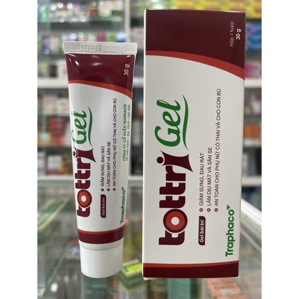 Tottri Gel - 30gram - Bôi trĩ giúp giảm sưng, đau rát, làm dịu mát và ...