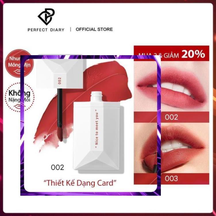 Son Kem Perfect Diary ReadMe Weightless Velvet Lip Stain Matte Lâu trôi ...
