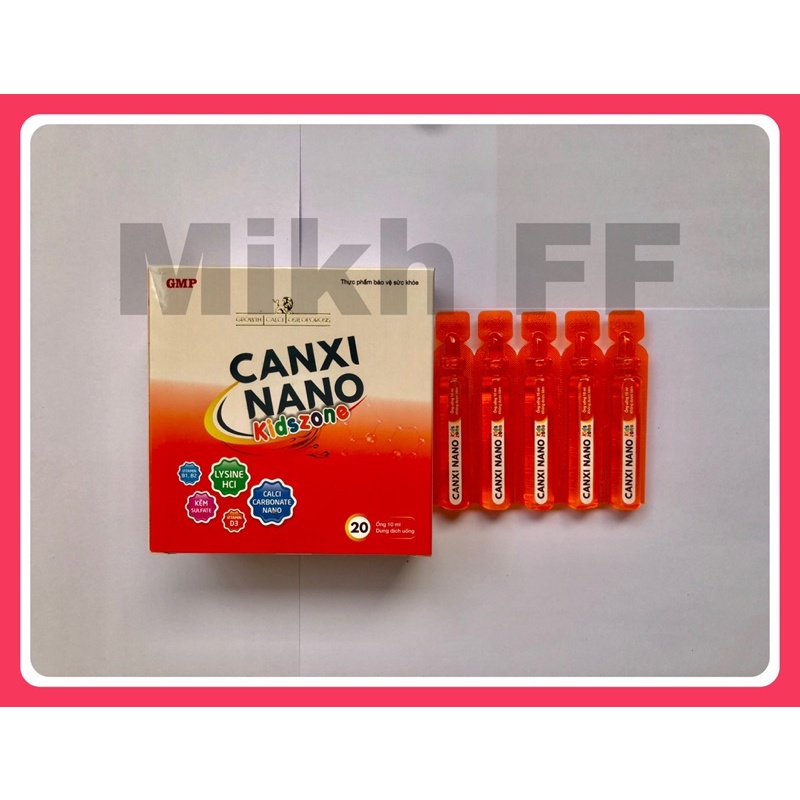CANXI NANO Kidszone-bổ sung canxi,kẽm,vitamin D giúp xương và răng chắc khoẻ,giảm nguy cơ còi ...