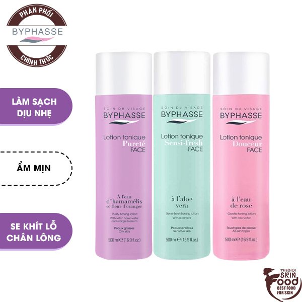 Nước hoa hồng làm sạch ẩm Mịn Da Byphasse Lotion Tonique Douceur Face ...