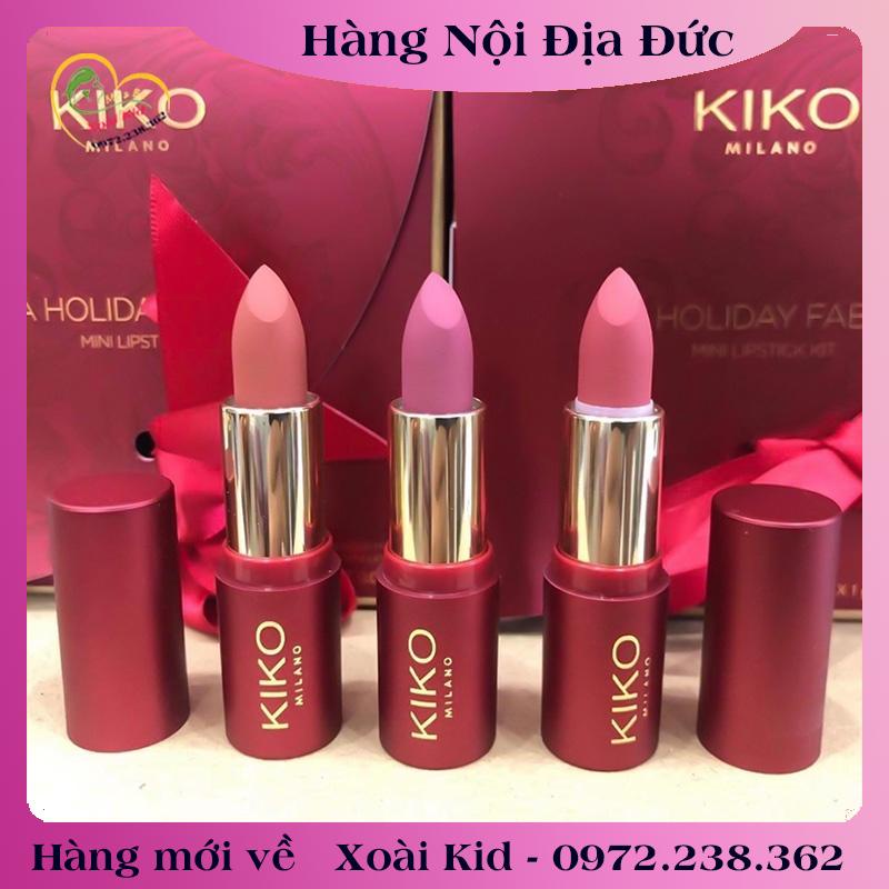 [auth] Set Son Kiko Holiday 3 cây mini 2021 [ Nội địa Đức Đủ Bill] [Hot ...